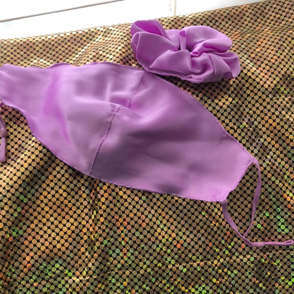 SHEIN | Accessories | New Shein Silk Mask Scrunchy Set | Poshmark